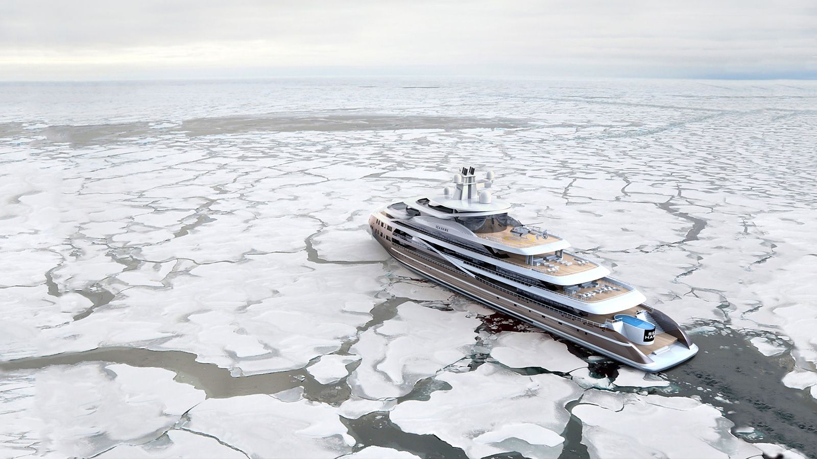 Go further than before with the new Sea Hawk explorer yacht concept